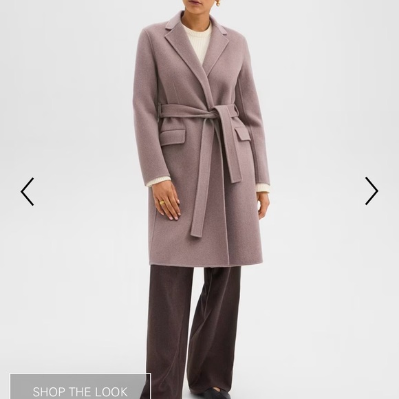 Theory | Jackets & Coats | Theory Wrap Coat In Doubleface Woolcashmere | Poshmark